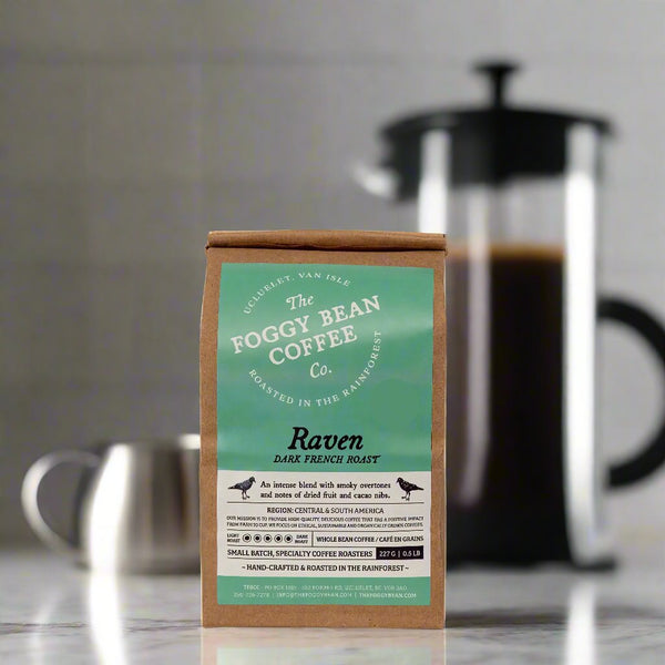 Raven - Dark French Roast – The Foggy Bean Coffee Co.